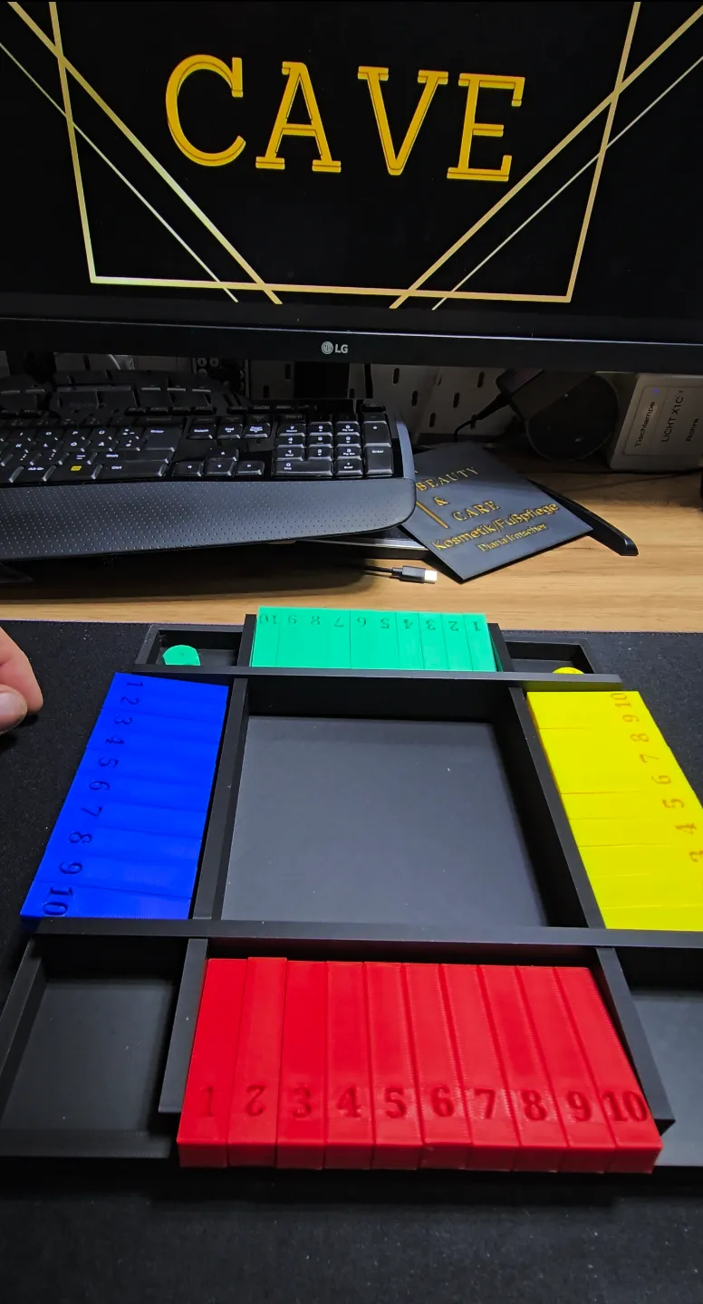 Shut the Box Game Board Game IMPROVED VERSION Remixed by 3DMetalCave ...