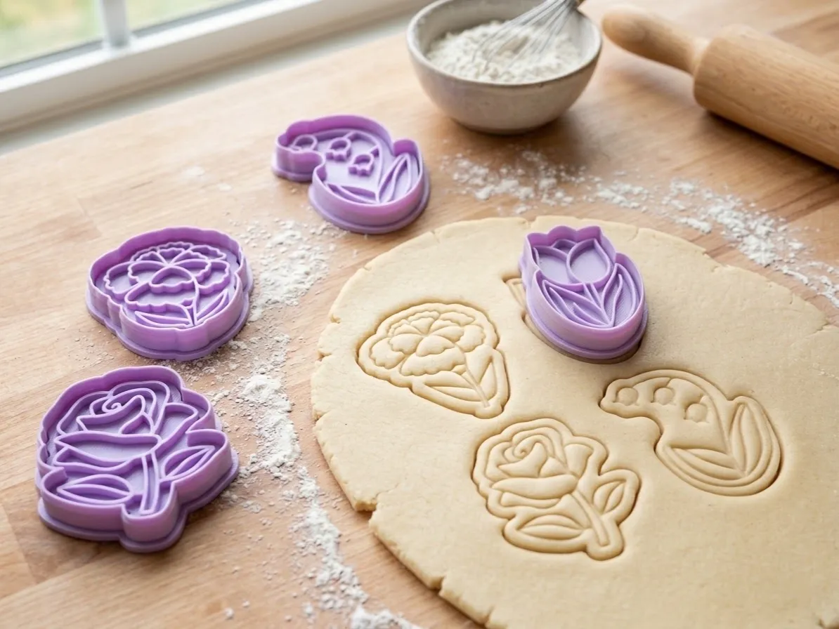 flower leaf cookie cutter - Free 3D Print Model - MakerWorld