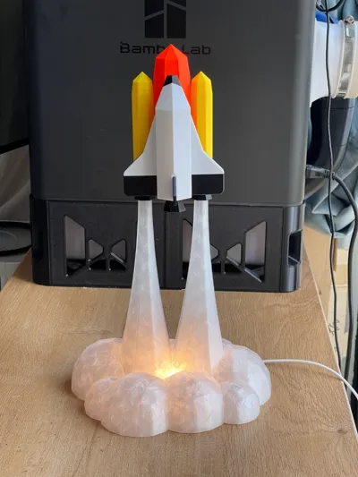 LED Lamp (Space Shuttle Challenger) by 董老爺 MakerWorld: Download Free 3D ...