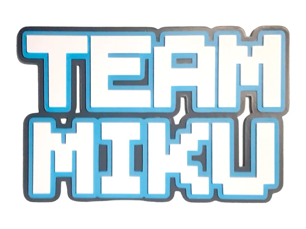 Hatsune Miku "Team Miku" Wandkunst Vocaloid Text – Kostenloses 3D ...
