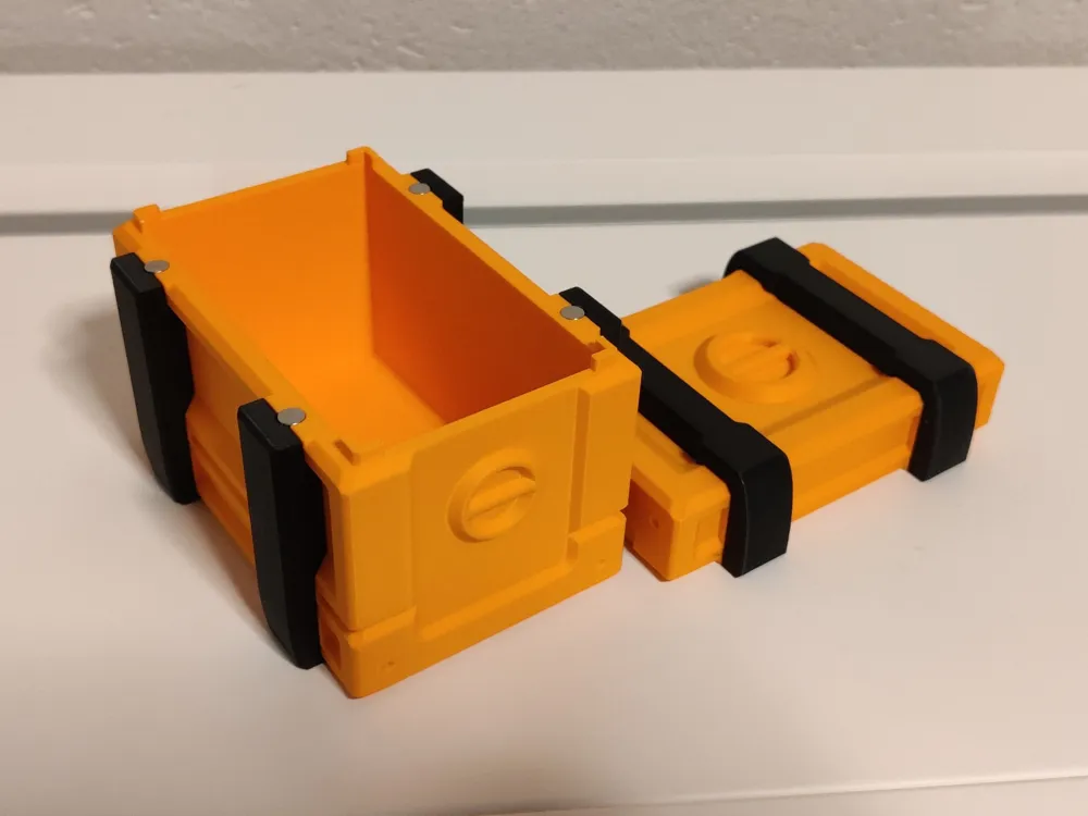 Futuristic Crate - Deck Box by Renaar - MakerWorld