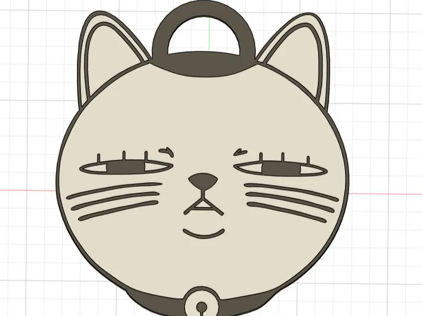 DanDaDan Cat v1 Keychain by Astro - MakerWorld