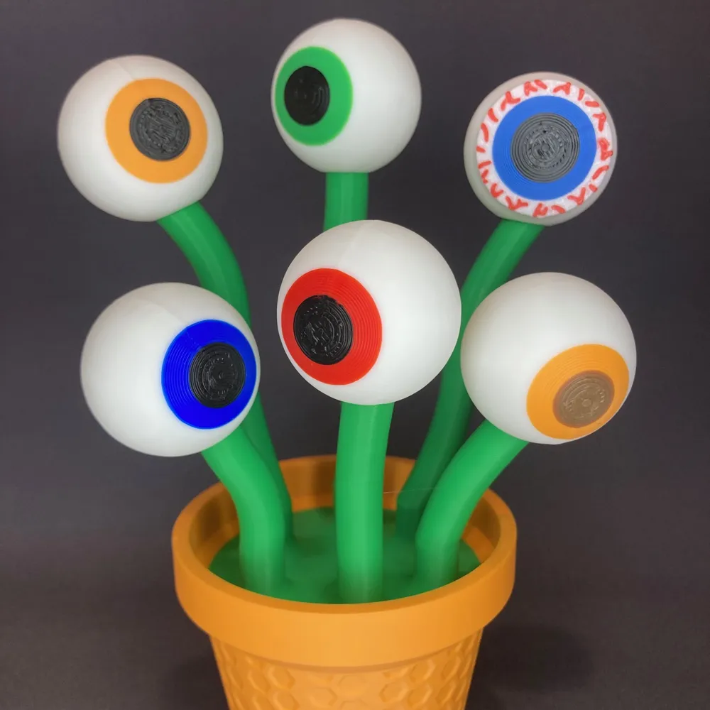 Peek-A-Boo: Halloween Eyeball Plant (3 hour) by SpacedOut MakerWorld ...