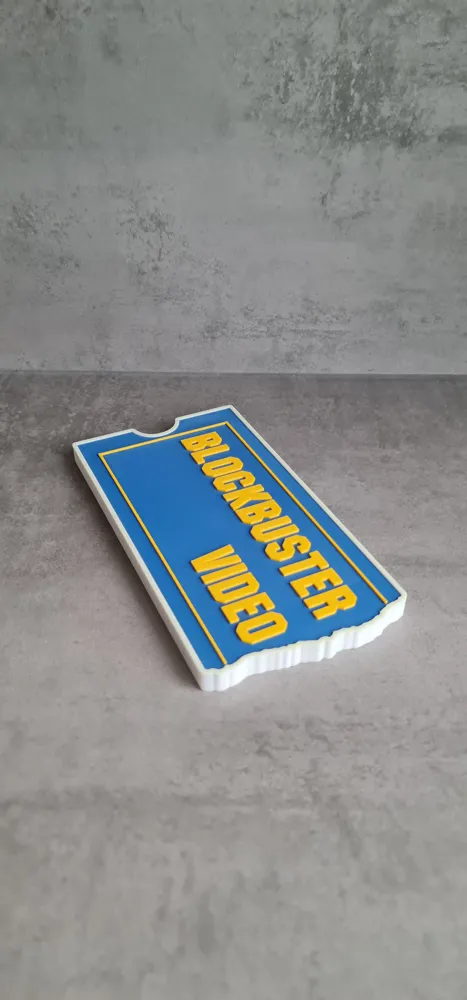 Blockbuster Video Logo / Sign - Free 3D Print Model - MakerWorld