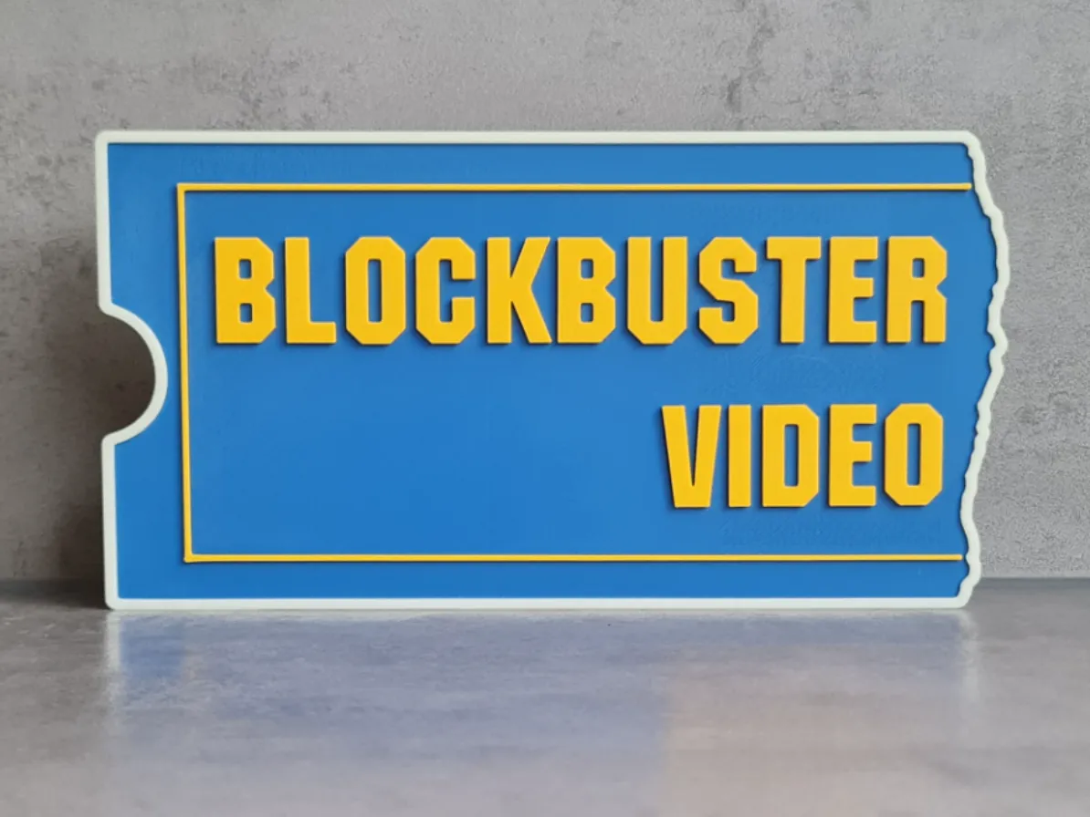 Blockbuster Video Logo / Sign - Free 3D Print Model - MakerWorld