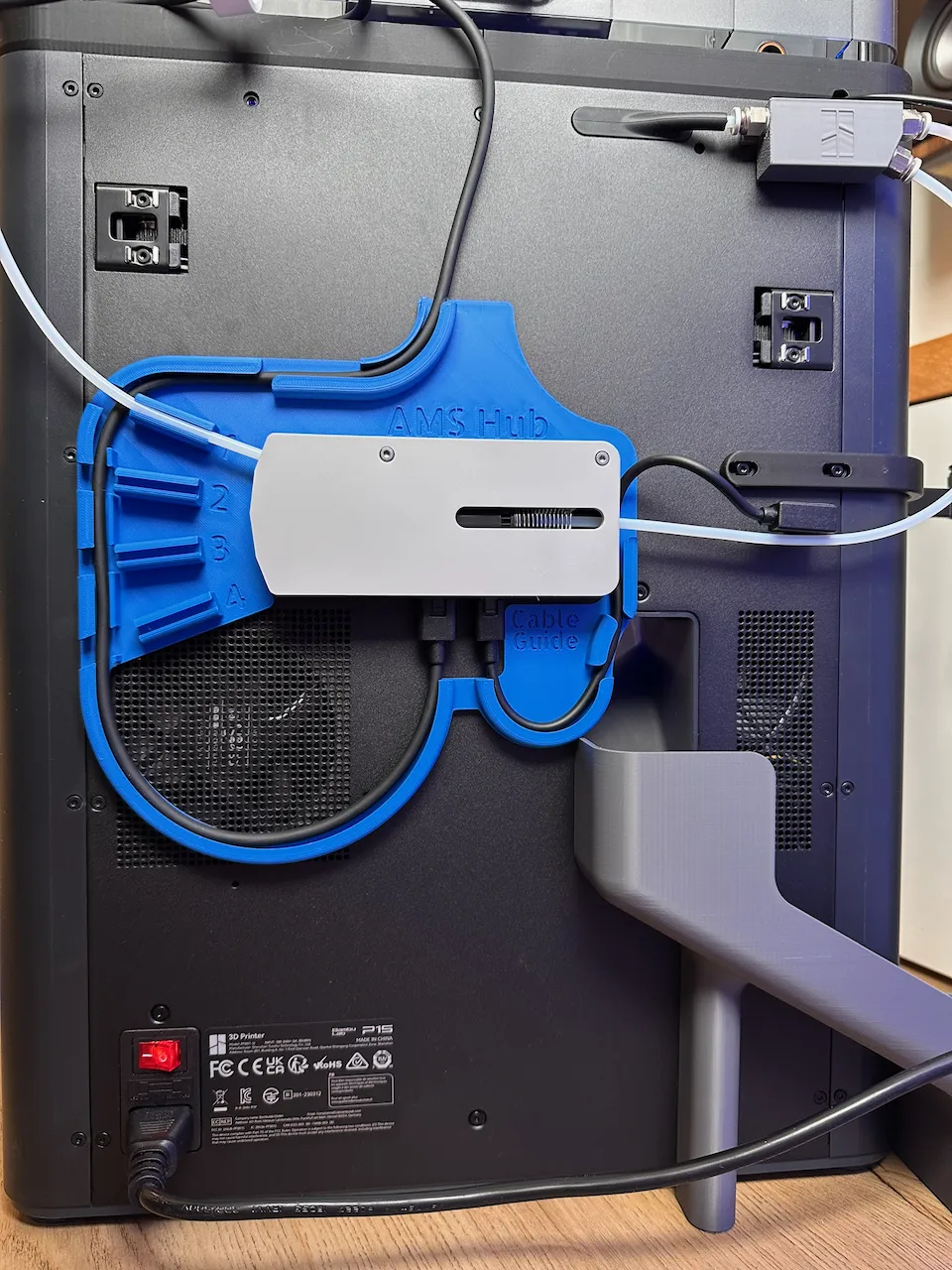 AMS Hub Cable Guide - Free 3D Print Model - MakerWorld