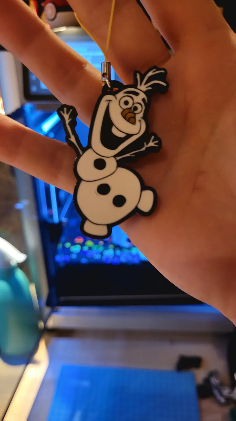 Olaf - The snow queen keychain by 3D_Build - MakerWorld