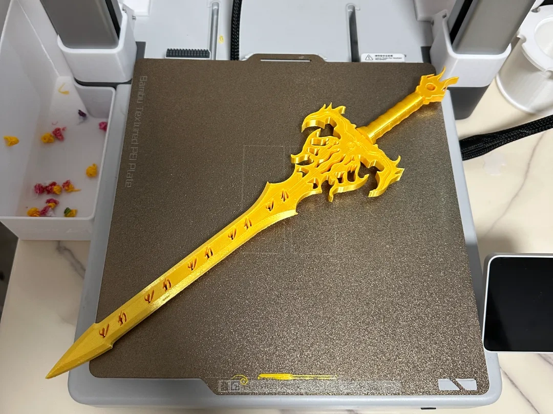 Golden Magic Sword (Length 370mm) by 创意 3D - MakerWorld