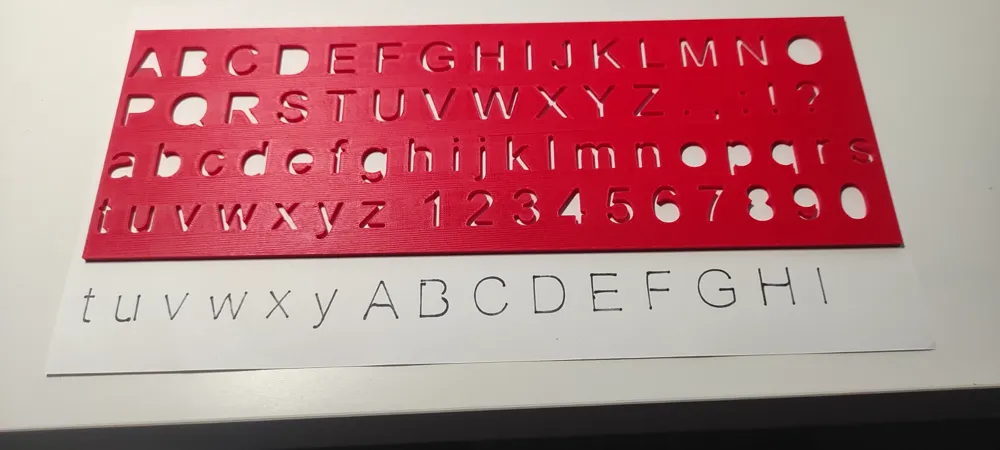 alphabet stencil by markfnc - MakerWorld