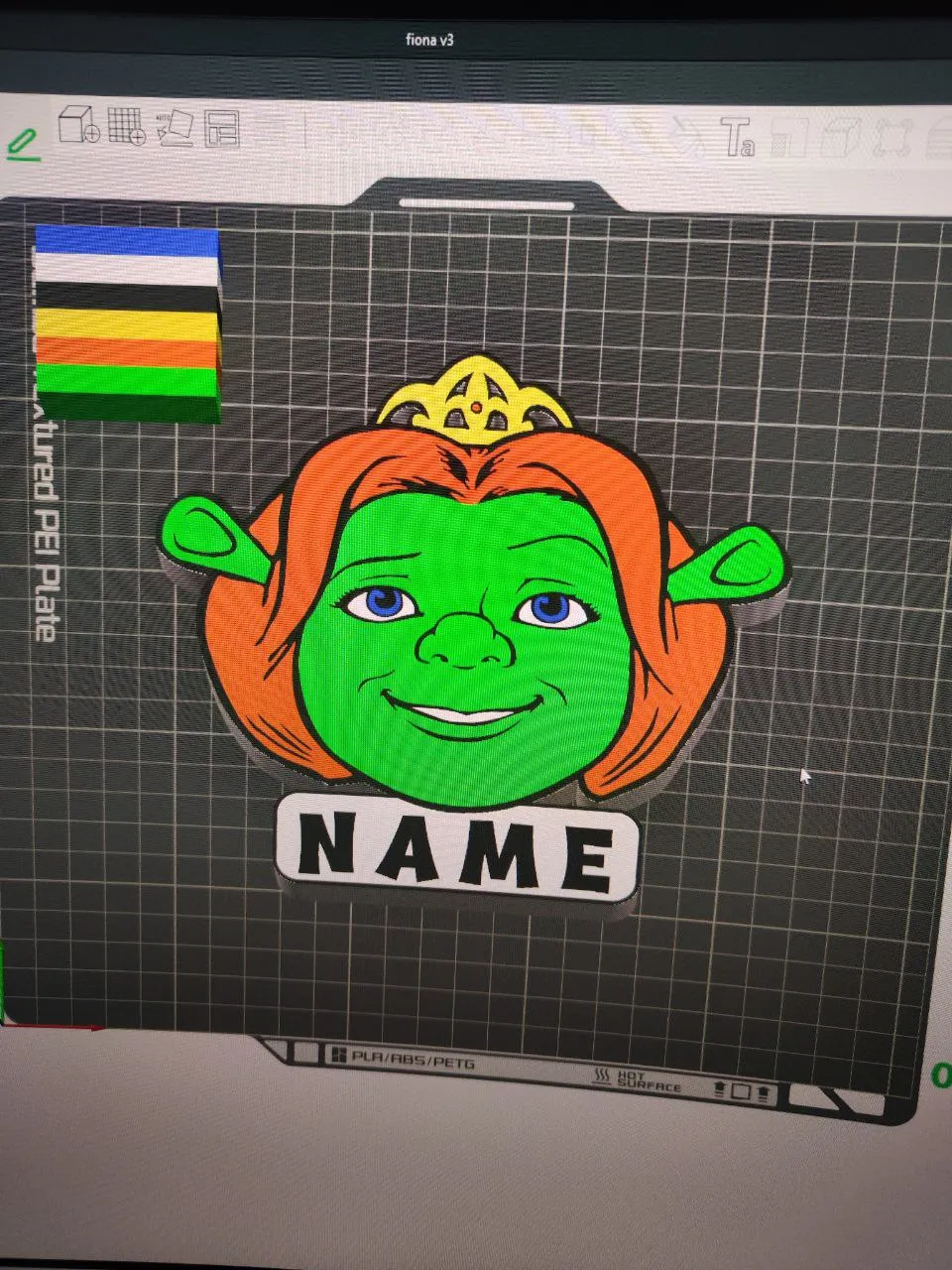 FIONA SHREK-TU NOMBRE FIONA SHREK YOUR NAME - Free 3D Print Model ...