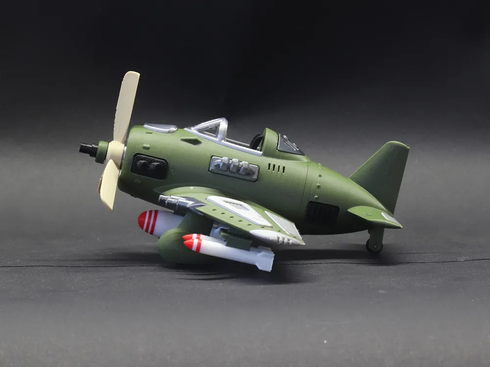 TF-1 Skyhawk propeller ground attack aircraft (articulated propeller ...