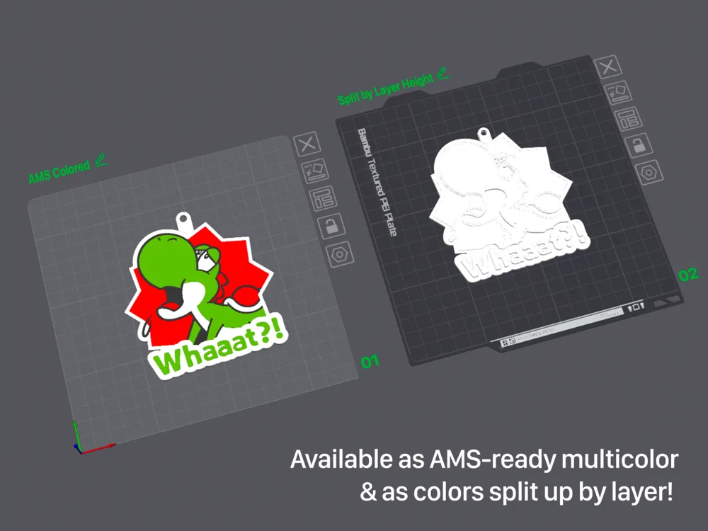 Yoshi "Whaaat?" Christmas Ornament (Mario Party) by Ian A - MakerWorld