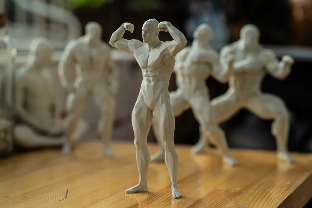 Muscle Man Series 003 - Free 3D Print Model - MakerWorld