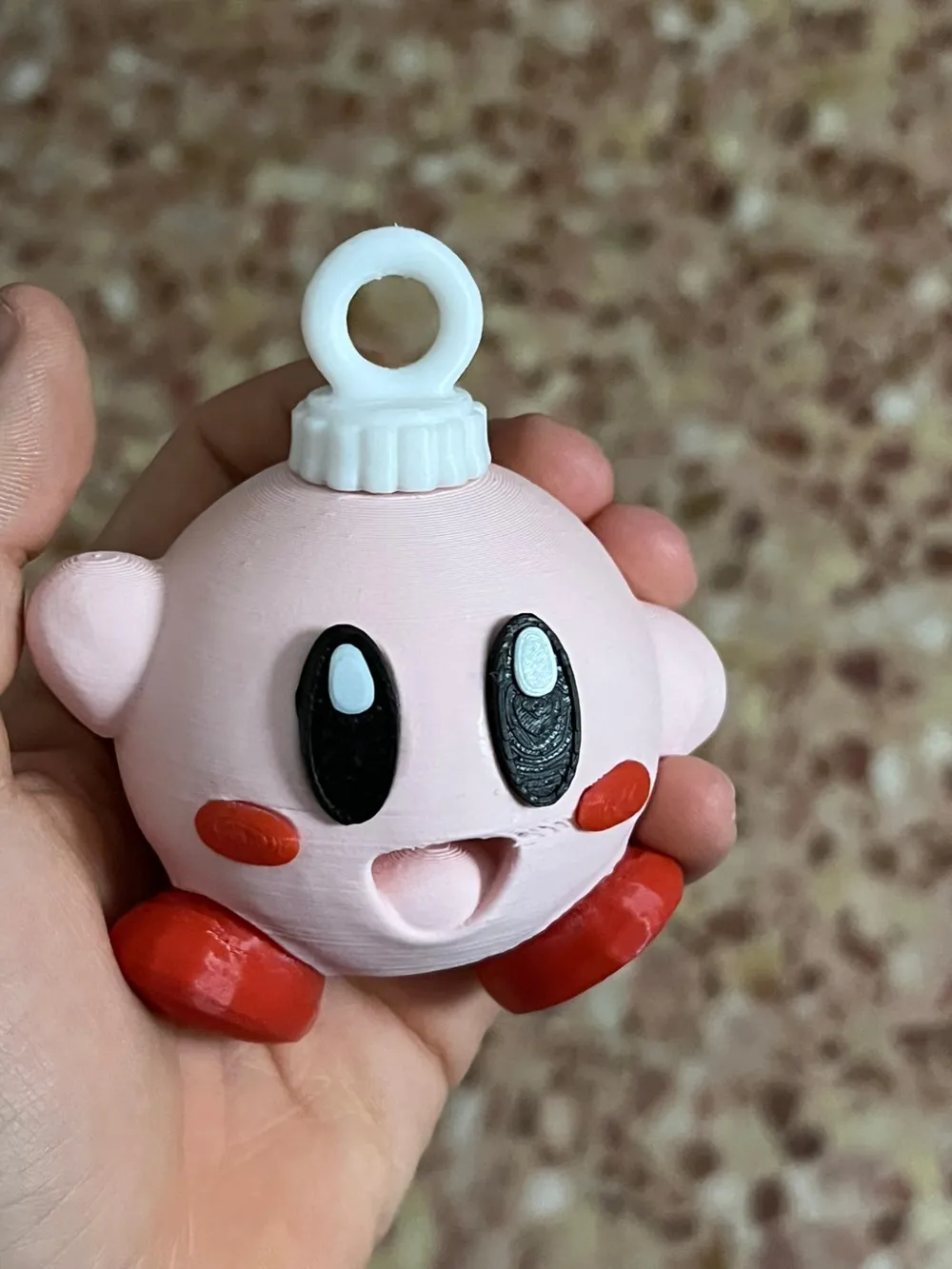 Kirby Christmas tree ornament - Free 3D Print Model - MakerWorld