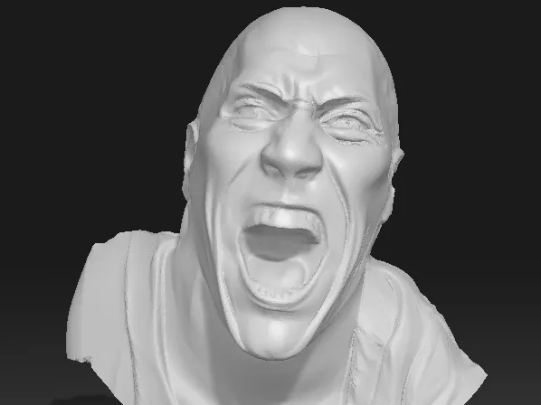 The Rock statue | Screaming Rock by 13Dawid_ MakerWorld: Download Free ...