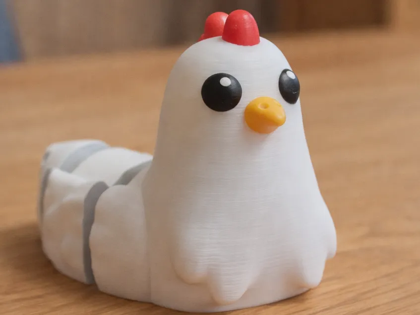 Cute Articulated Chicken - Flexi Farm Friend - Free 3D Print Model ...