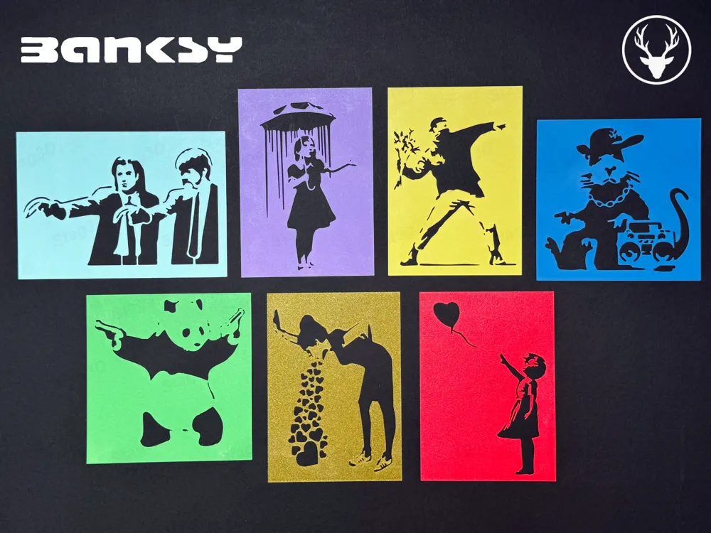 Plantillas de Banksy por Stag 3D - MakerWorld