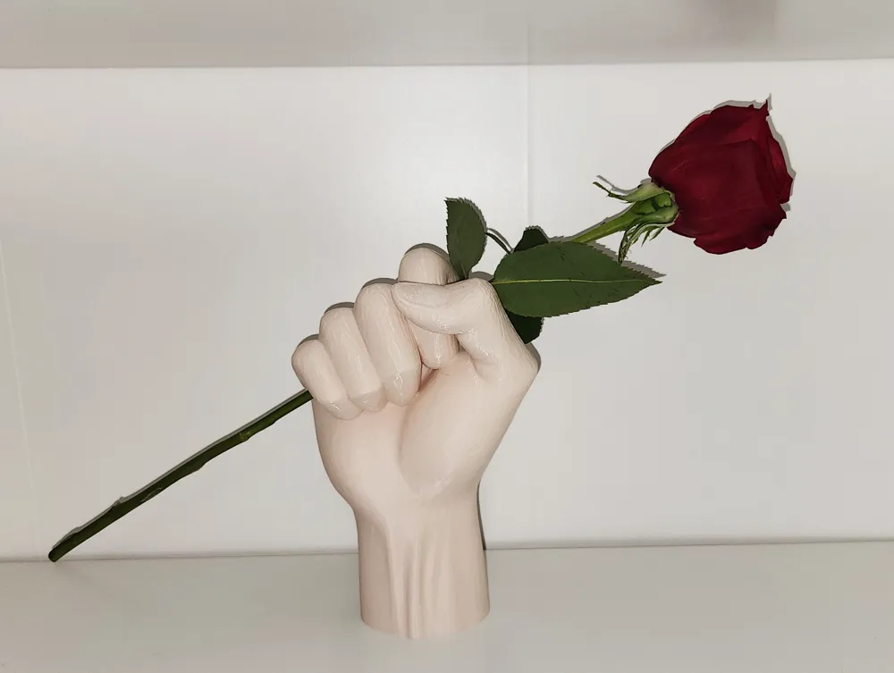 Flower Holding Hand Sculpture by Triple G Workshop MakerWorld: Download ...