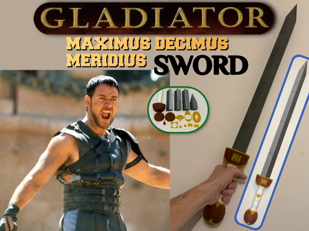 Espada de Máximo Décimo Meridio | Gladiador por DanZbo MakerWorld ...