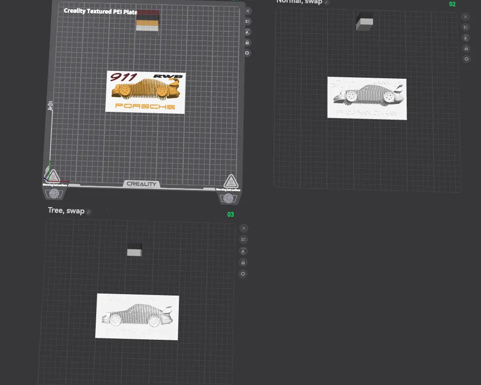 Porsche 911 RWB Layered Model - Free 3D Print Model - MakerWorld