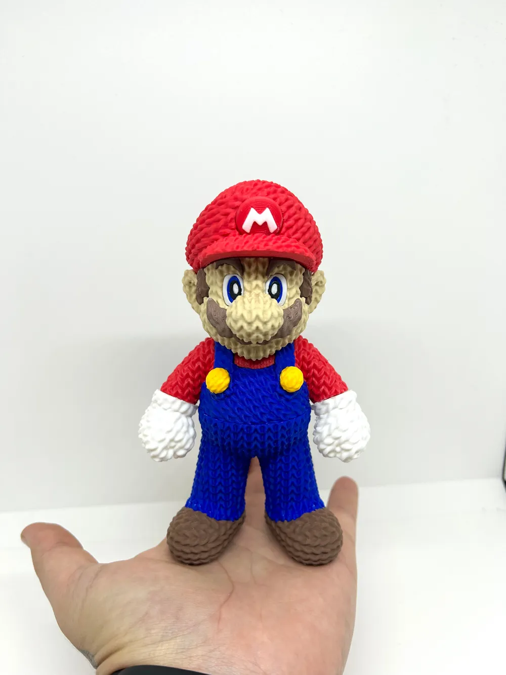 Knitted Super Mario - No AMS - Multi-part - Free 3D Print Model ...