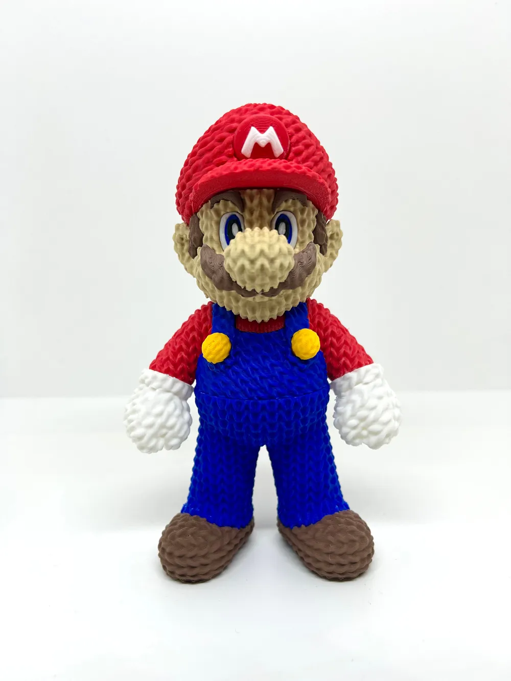 Knitted Super Mario - No AMS - Multi-part - Free 3D Print Model ...