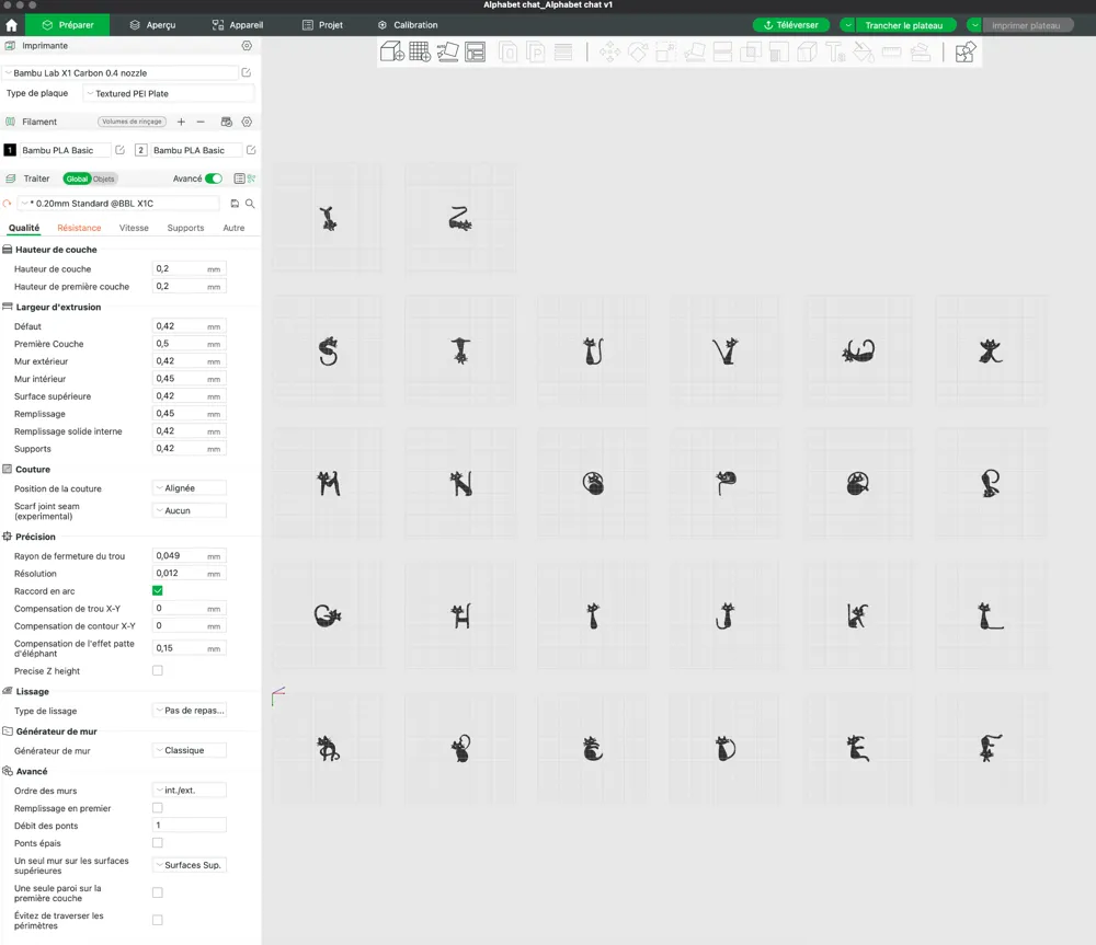 Alphabet cat - Alphabet chat by G3dFactory MakerWorld: Download Free 3D ...