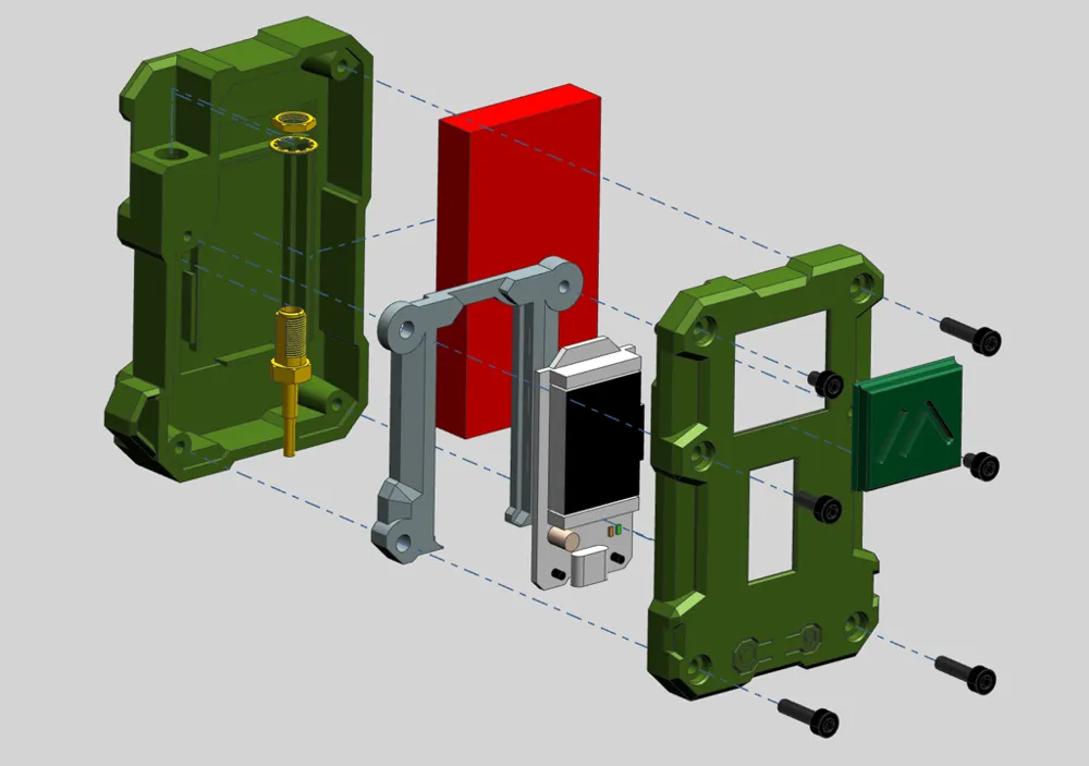MeshTac – Case Tático para Heltec V3 V4 t114 - Modelo gratuito para ...
