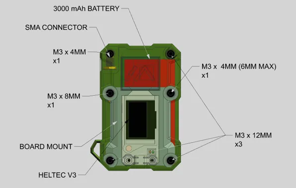 MeshTac – Meshtastic Tactical Case for Heltec V3 - Free 3D Print Model ...
