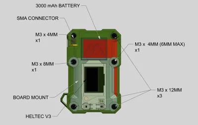 MeshTac – Meshtastic Tactical Case for Heltec V3 by sniko MakerWorld ...