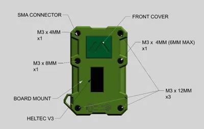 MeshTac – Meshtastic Tactical Case for Heltec V3 by sniko MakerWorld ...