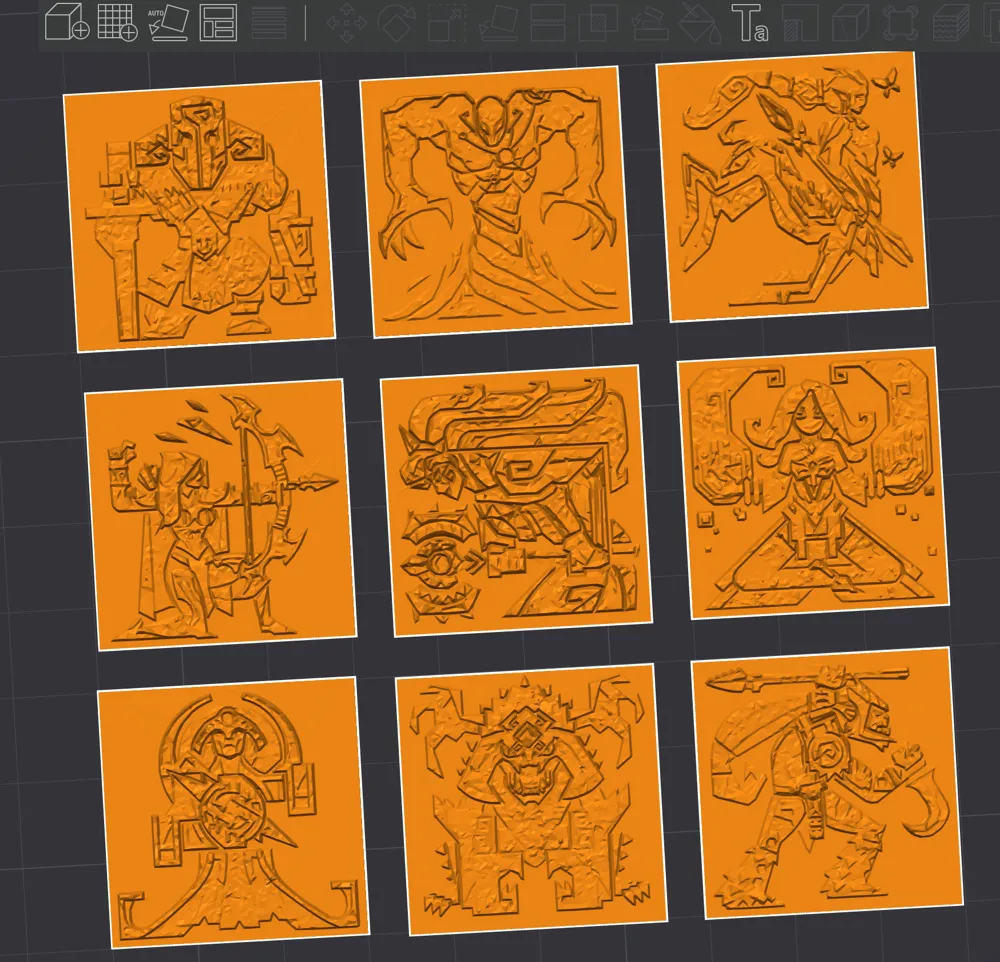 Dota 2 Hero Compendium 1 Relief - Free 3D Print Model - MakerWorld