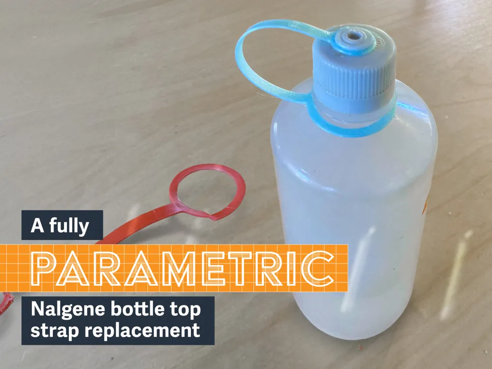 Parametric Nalgene replacement cap strap by Haus Sparrow MakerWorld ...