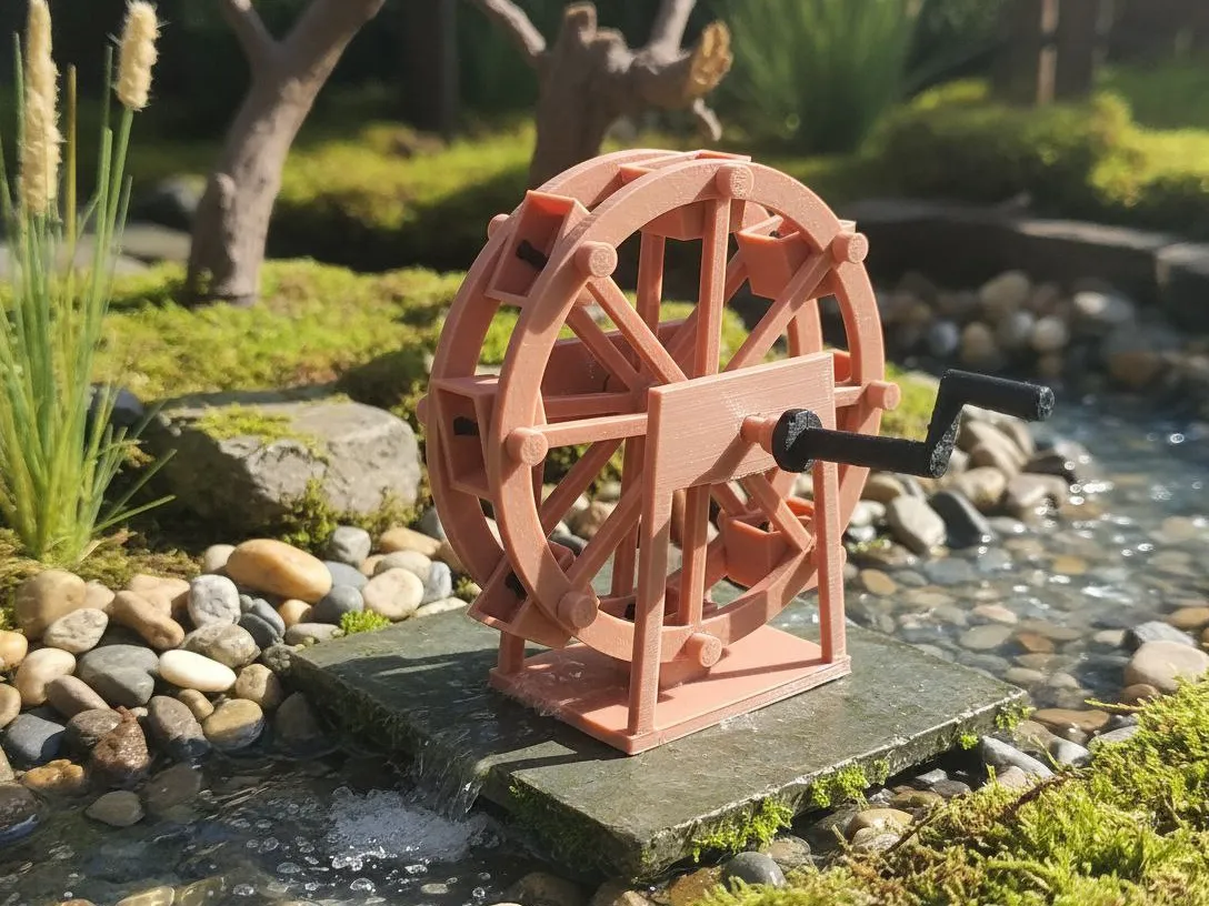 Waterwheel Noria by viajante3d MakerWorld: Download Free 3D Models
