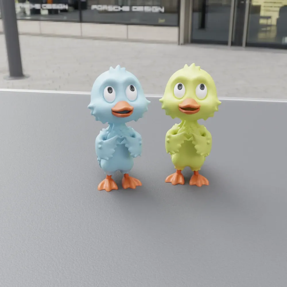 A duckling making a heart shape by liupeiyty MakerWorld: Download Free ...