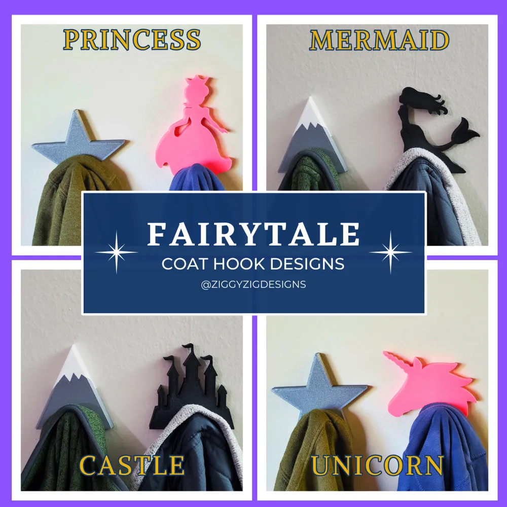 Castle Coat Hook - Fairytale Bedroom Decoration by Ziggy - MakerWorld