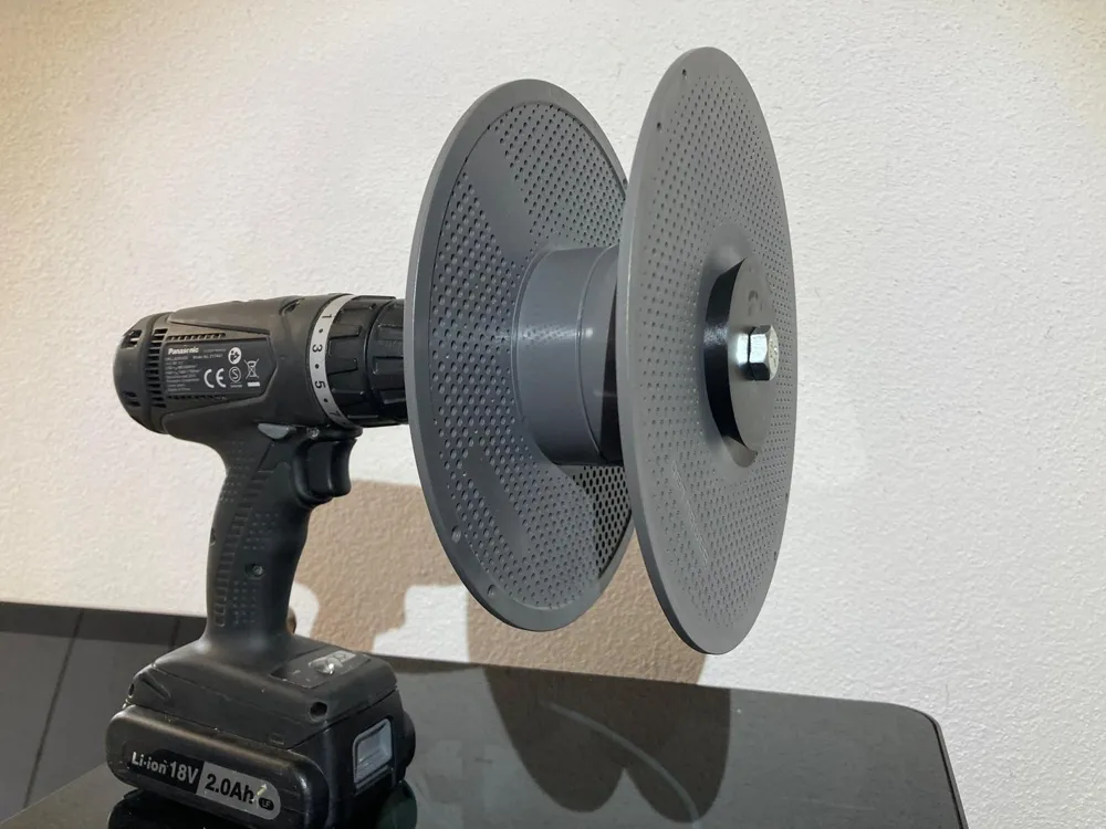 Drill-powered Filament Spool Rewinder - Free 3D Print Model - MakerWorld