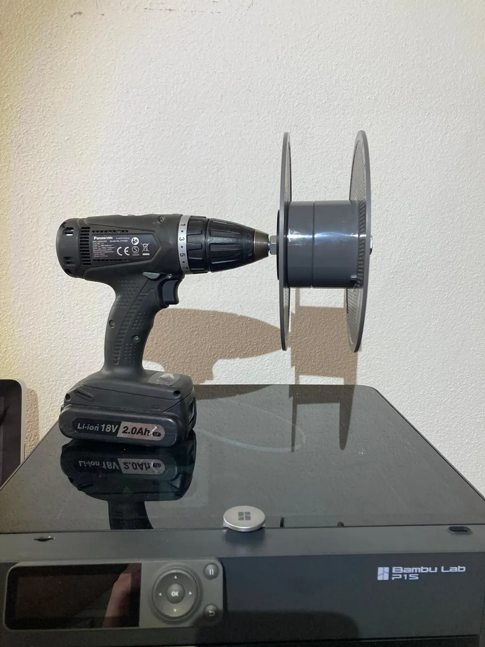 Drill-powered Filament Spool Rewinder by leopoldwalter11 MakerWorld ...