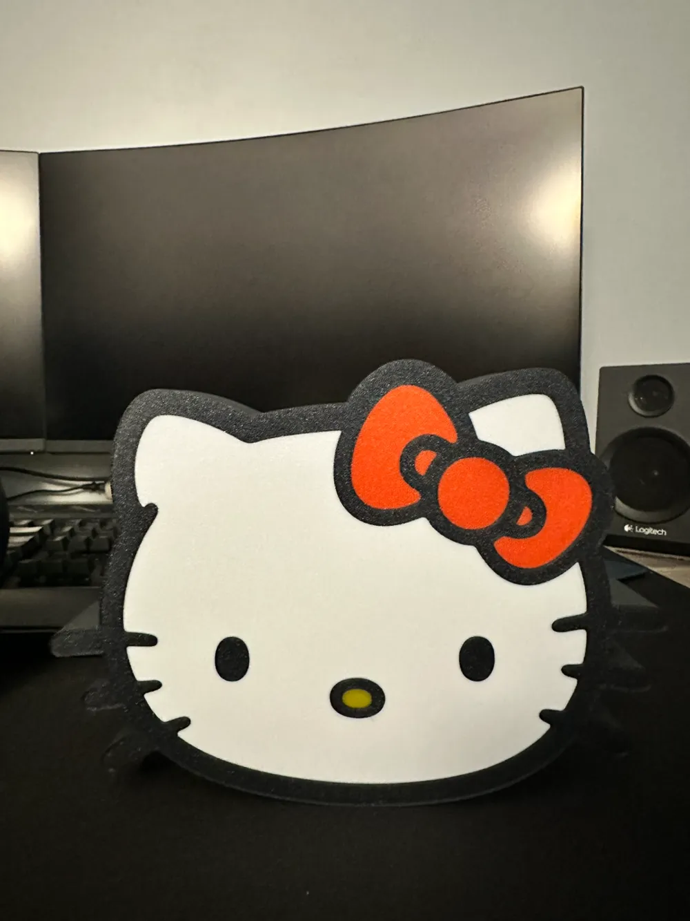 Hello Kitty Head Lightbox by eulisesalarcon - MakerWorld