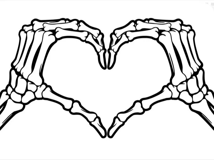 Skeleton bone hand heart shape by neocrisis MakerWorld: Download Free ...