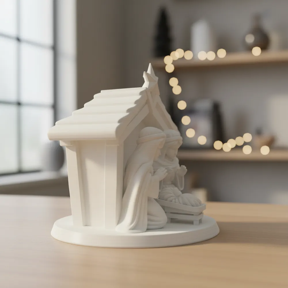 Silent Night Nativity Scene - Free 3D Print Model - MakerWorld
