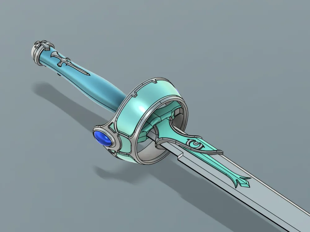 Lambent Light Sword Art Online (SAO) - Free 3D Print Model - MakerWorld