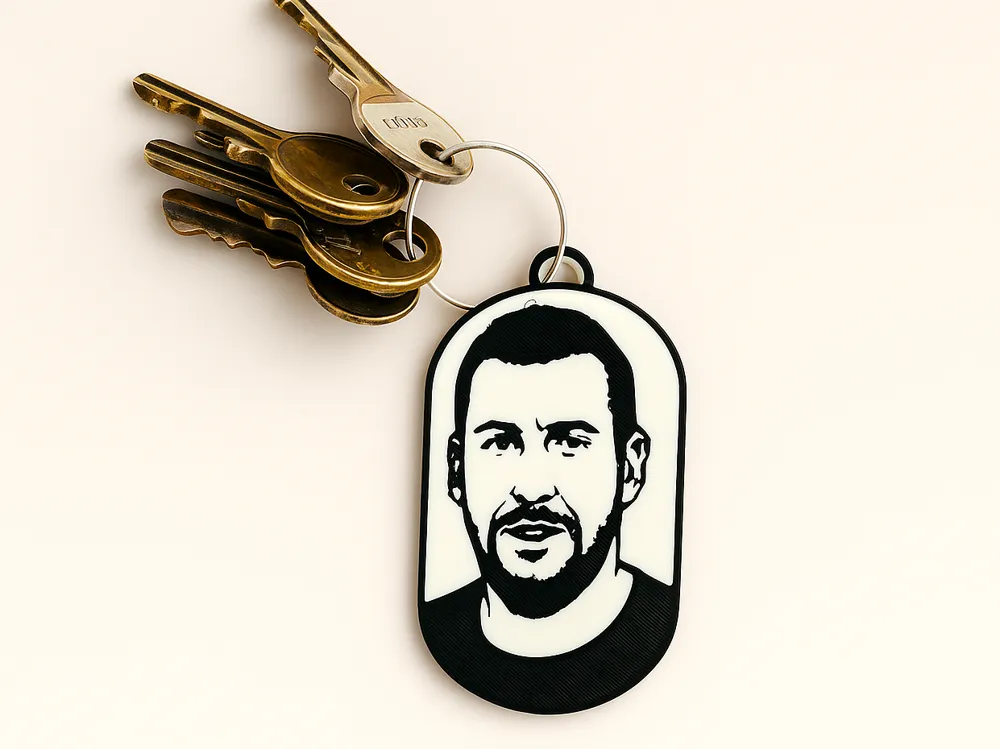 Adam Sandler Keychain - Free 3D Print Model - MakerWorld