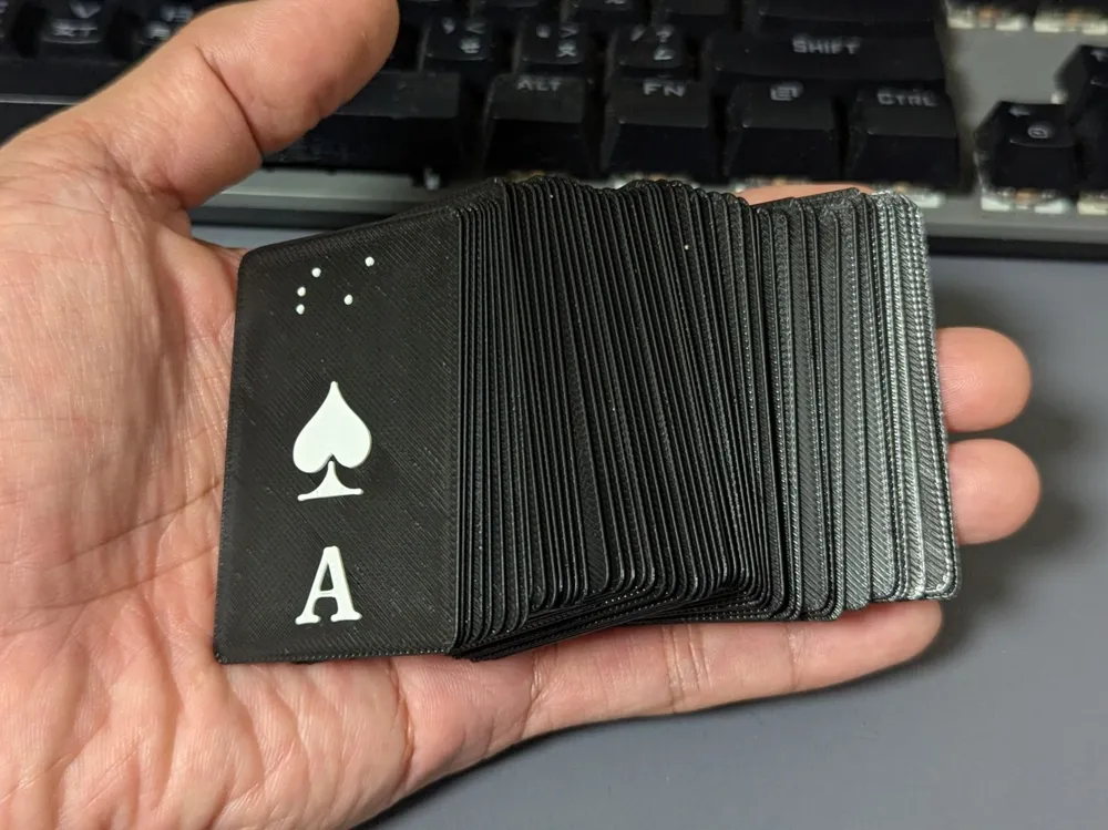 Dual-View (Large Print/Braille) Playing Cards - Free 3D Print Model ...