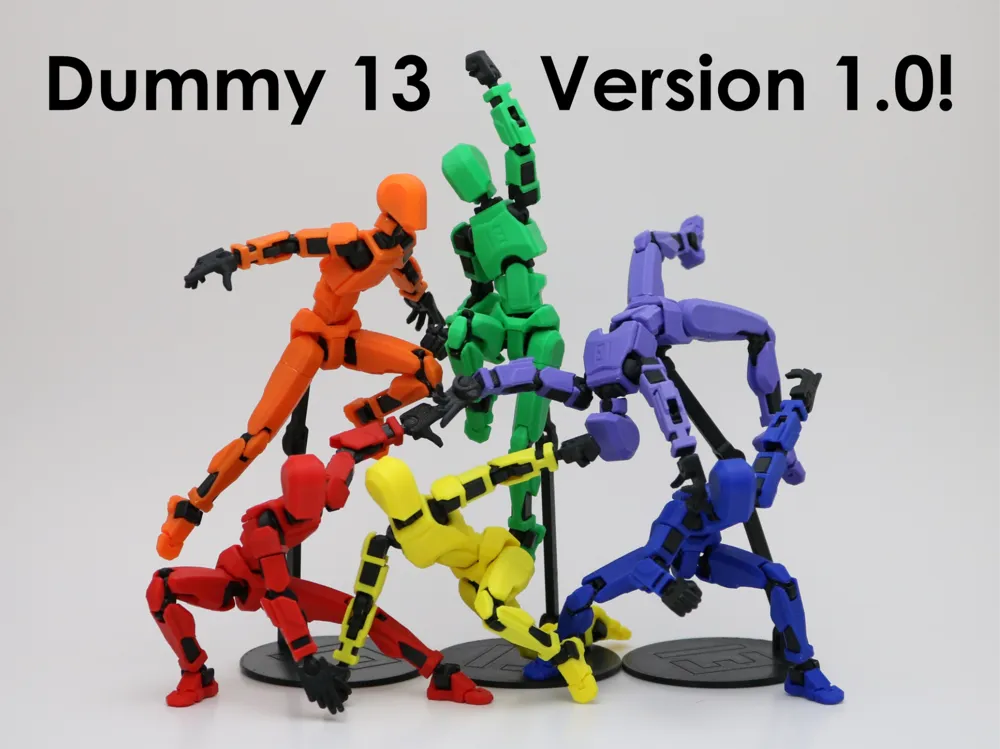 Dummy 13 – versão 1.0! por Lucky 13 Toys MakerWorld: Baixe modelos 3D gratuitos