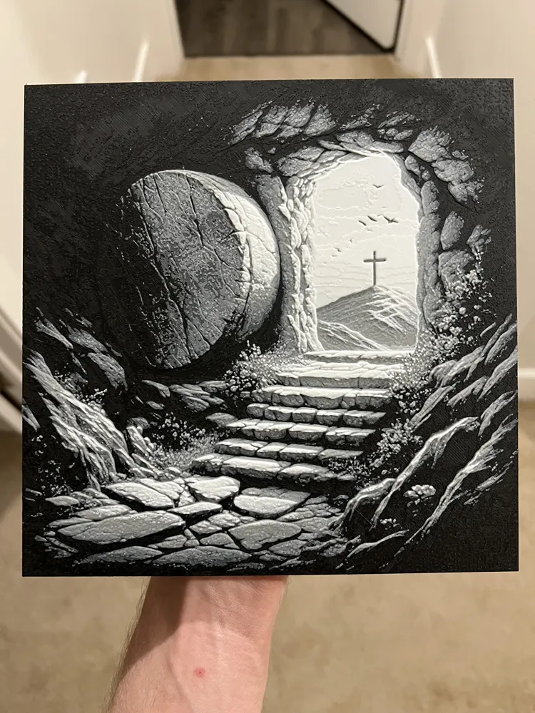 Easter Sunday Hueforge by RP47 Designs MakerWorld: Download Free 3D Models