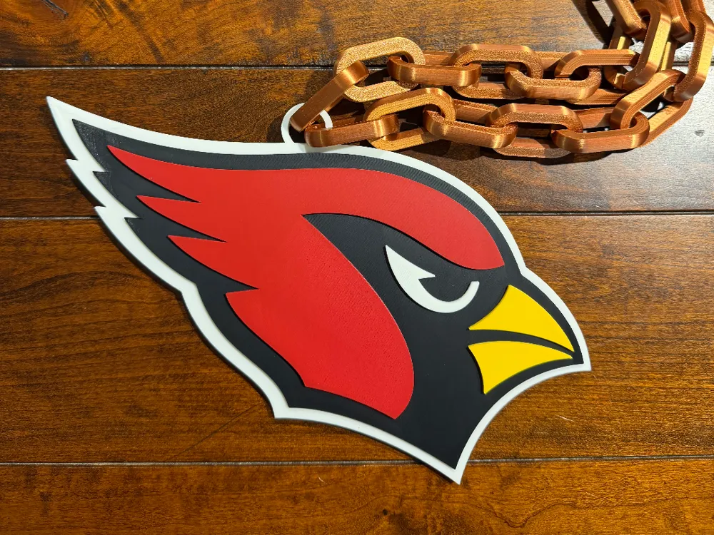 Arizona Cardinals Oversized Necklace Logo - Free 3D Print Model ...