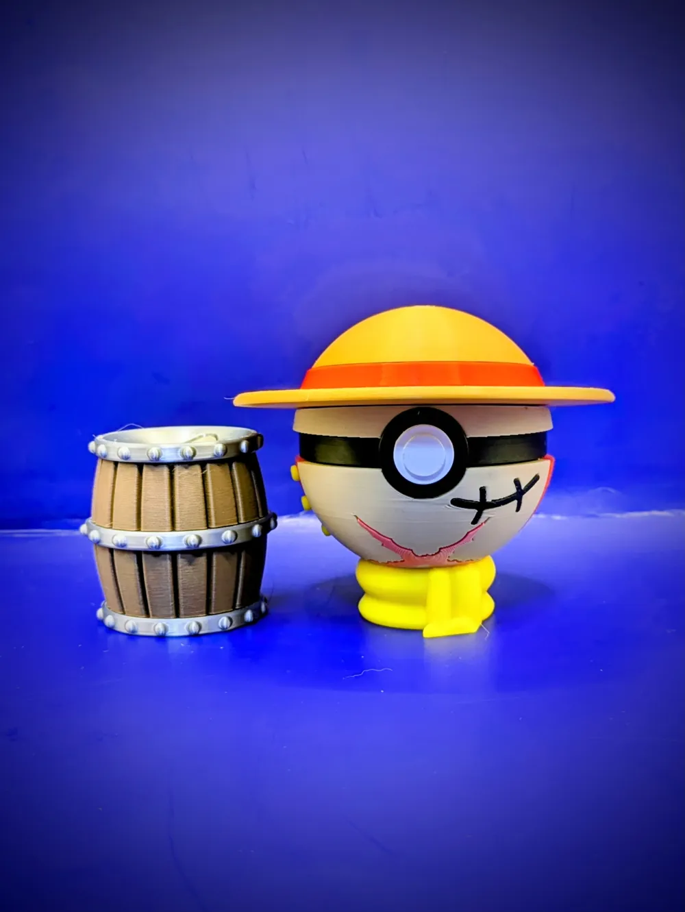 Luffy Pokeball & Stand by Gumnut Forge MakerWorld: Download Free 3D Models