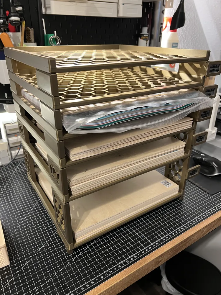 Modular Shelf for Laser and Cutter Material - Free 3D Print Model ...
