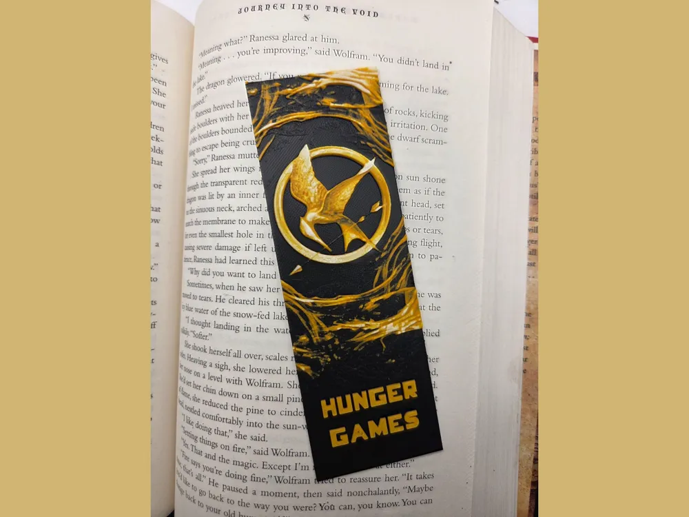 Hunger Games 50mm x 150mm Bookmark - Free 3D Print Model - MakerWorld